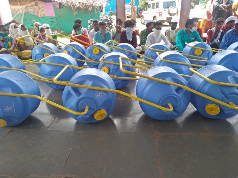 Blue Cross Donates 100 Wello Water Wheels – Vanvasi Kalyan Ashram